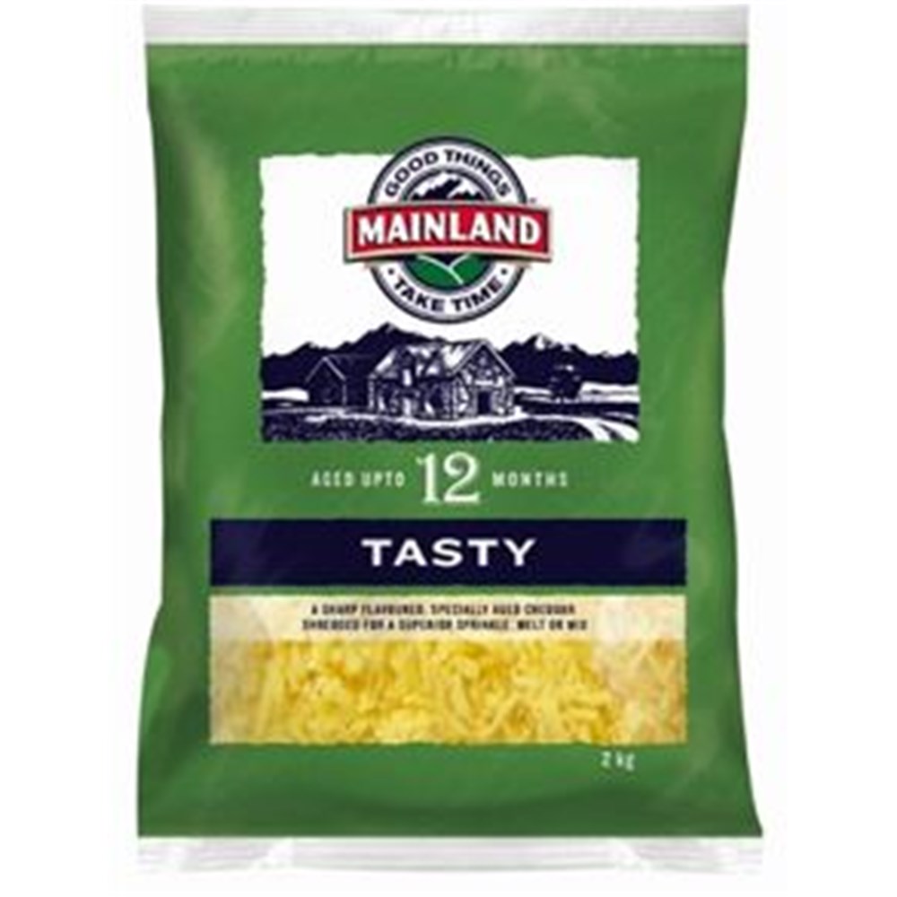 CHEESE TASTY SHREDDED 2KG (6) - Cheddar & Tasty - Western Food ...